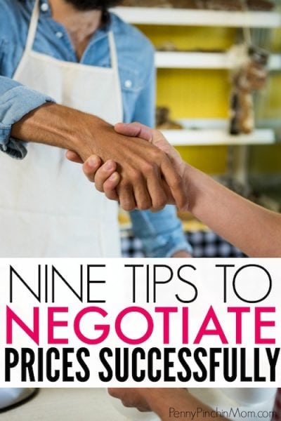 How To Negotiate A Better Price - Penny Pinchin' Mom