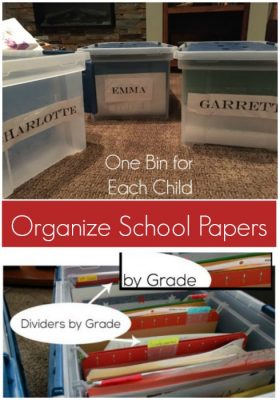 Back To School Organizing Ideas - Penny Pinchin' Mom