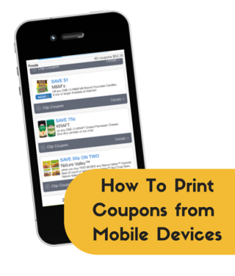 How To Print Coupons From Your Mobile Device - Penny Pinchin' Mom