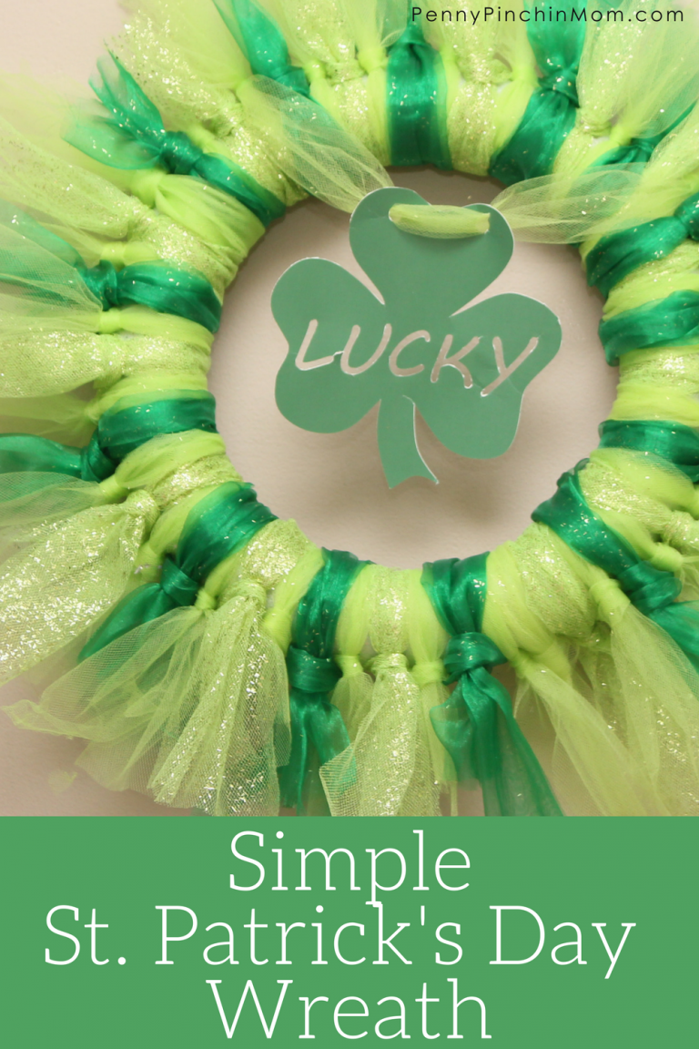 St. Patrick's Day Wreath DIY - Penny Pinchin' Mom