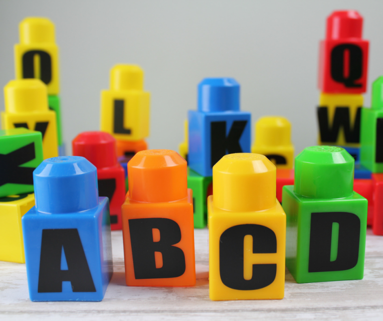 DIY Alphabet Blocks (Upcycled Mega Bloks) - Penny Pinchin' Mom