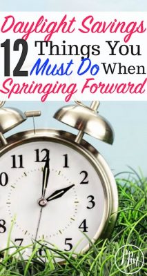 Daylight Savings: What To Do When You Spring Your Clocks Forward