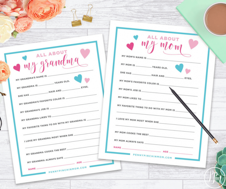 All About My Mom - Mother's Day Printable