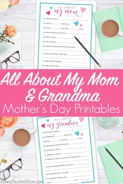 All About My Mom - Mother's Day Printable