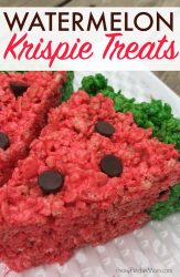 Watermelon Rice Krispie Treats - Penny Pinchin' Mom