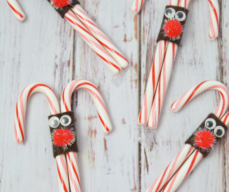 Candy Cane Reindeer Craft - Penny Pinchin' Mom
