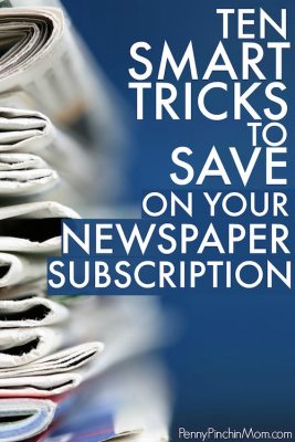 How To Save Money On Your Newspaper Subscription - Penny Pinchin' Mom