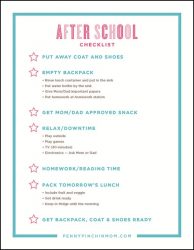How to Create an After School Schedule (Printable Included)