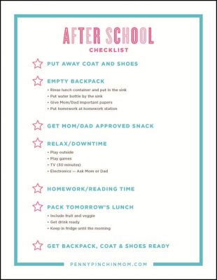How to Create an After School Schedule (Printable Included)