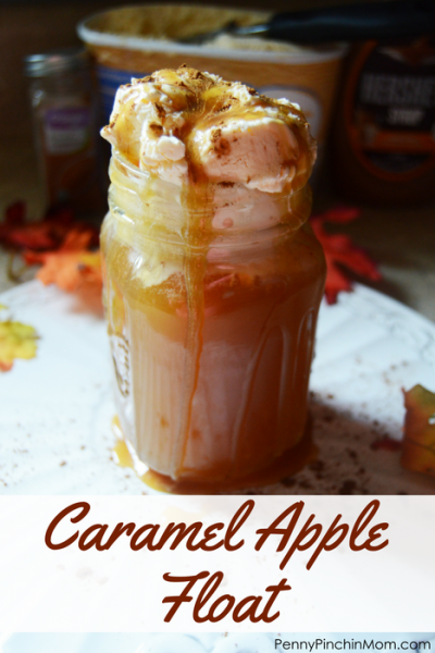 Caramel Apple Floats - Penny Pinchin' Mom