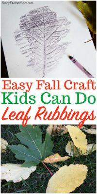 Fall Leaf Rubbings - Penny Pinchin' Mom