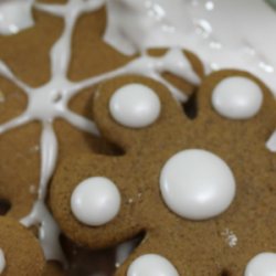 Gingerbread Snowflake Cookies