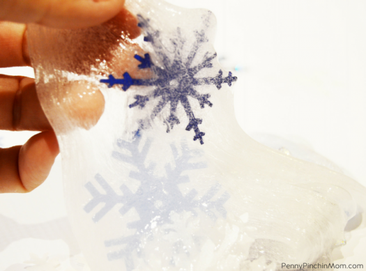 Easy Snow Slime - Clear Slime DIY Project