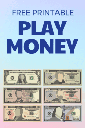 Printable Play Money Template - Penny Pinchin' Mom